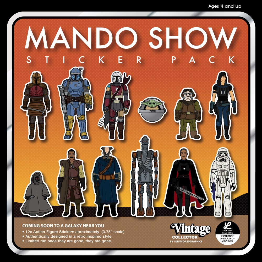 Leftcoast Graphics : Un set de stickers "Mando Show" – Mintinbox
